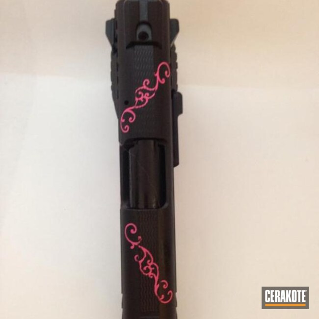 H-146 Graphite Black with H-141 Prison Pink by Jimi Jones | Cerakote