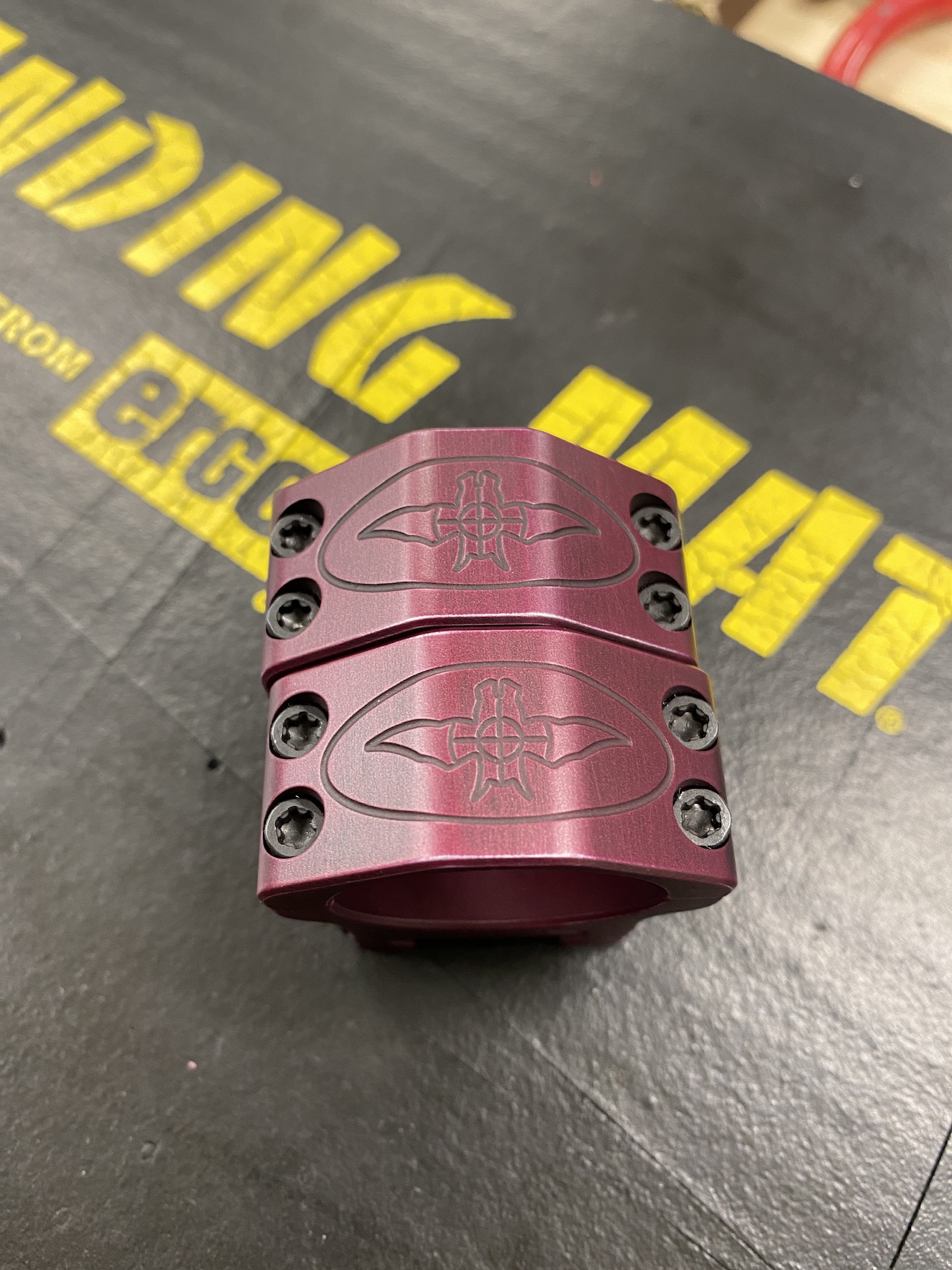 Bolt Action Rifle Cerakoted using Black Cherry and Graphite Black ...