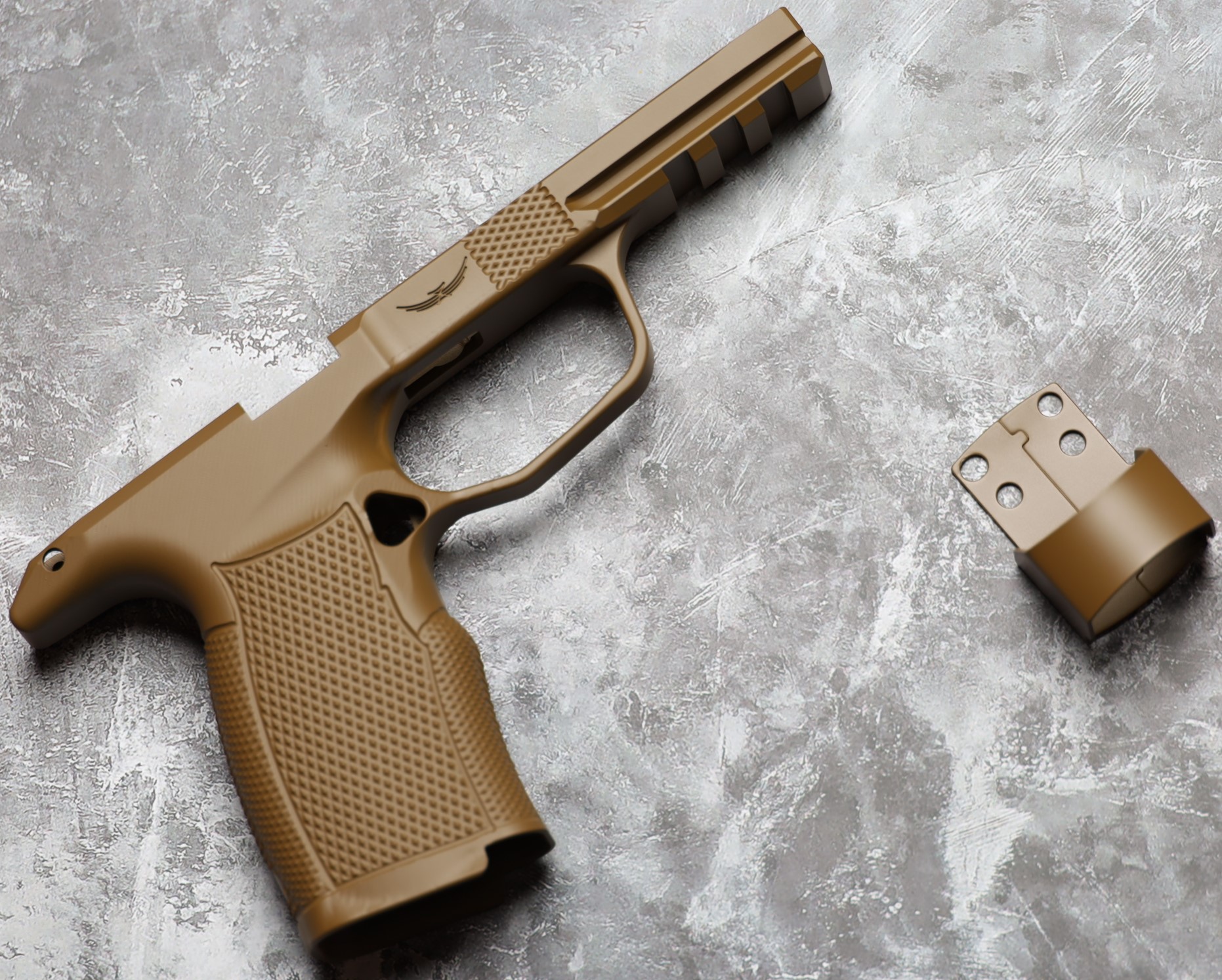 Sig Sauer P365 Frame Cerakoted using FS Field Drab | Cerakote