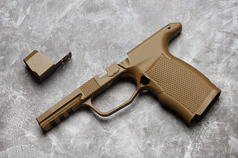 Sig Sauer P365 Frame Cerakoted using FS Field Drab | Cerakote