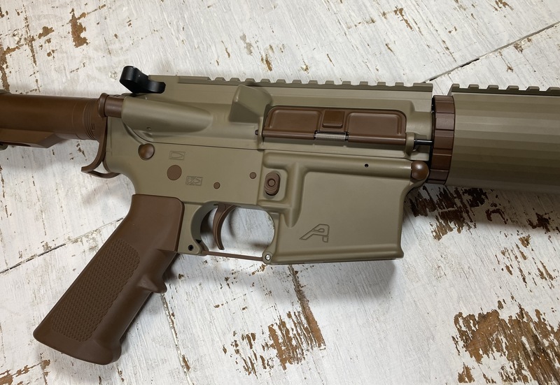 AR Cerakoted using Camo® Dark Brown and Magpul® Flat Dark Earth | Cerakote