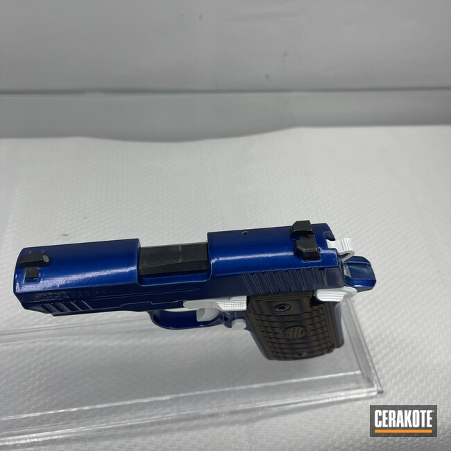 Sig Sauer Pistol Cerakoted Using Stormtrooper White Cerakote