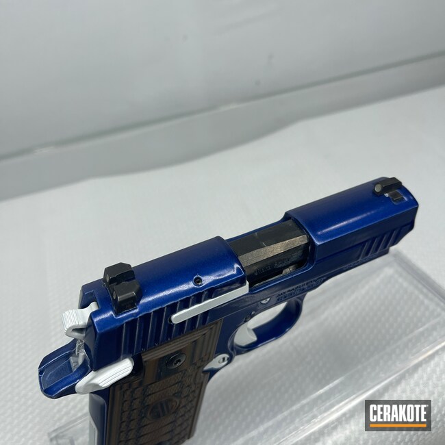 Sig Sauer Pistol Cerakoted Using Stormtrooper White Cerakote