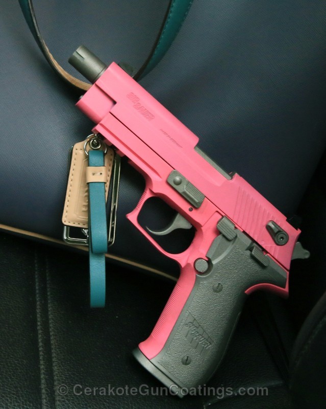 H-141 Prison Pink with H-170 Titanium by Geroge Chockley | Cerakote