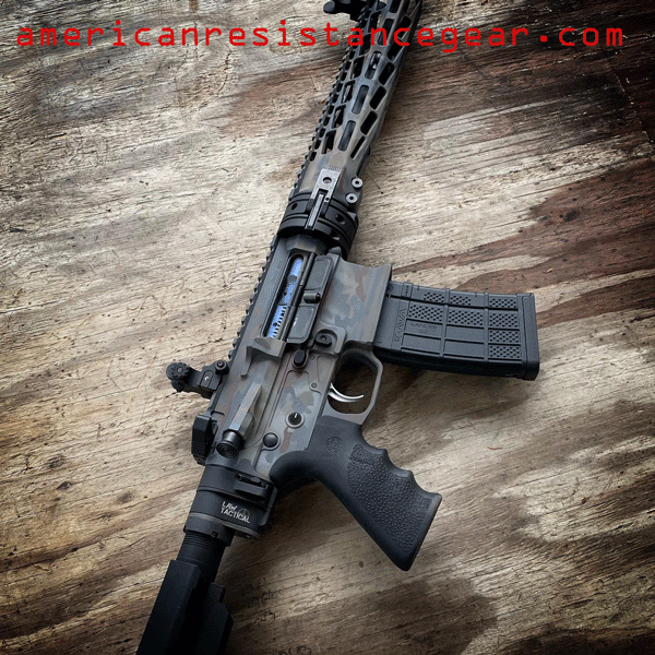 custom multicam Camo on takedown pistol | Cerakote