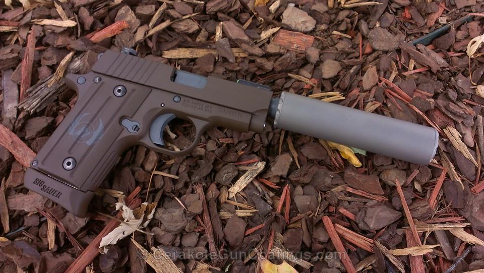 H-259 Barrett Bronze wtih H-210 Sig Dark Grey by Jared Harshaw | Cerakote