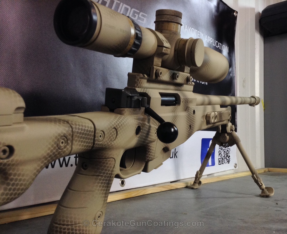 H-199 Desert Sand with H-226 Patriot Brown by Chris Brown | Cerakote