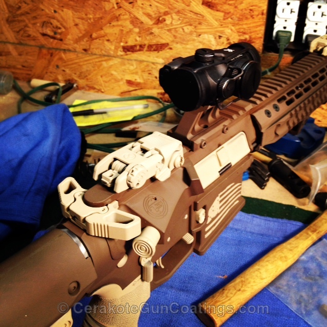 H-226 Patriot Brown with H-199 Desert Sand by Genesis | Cerakote