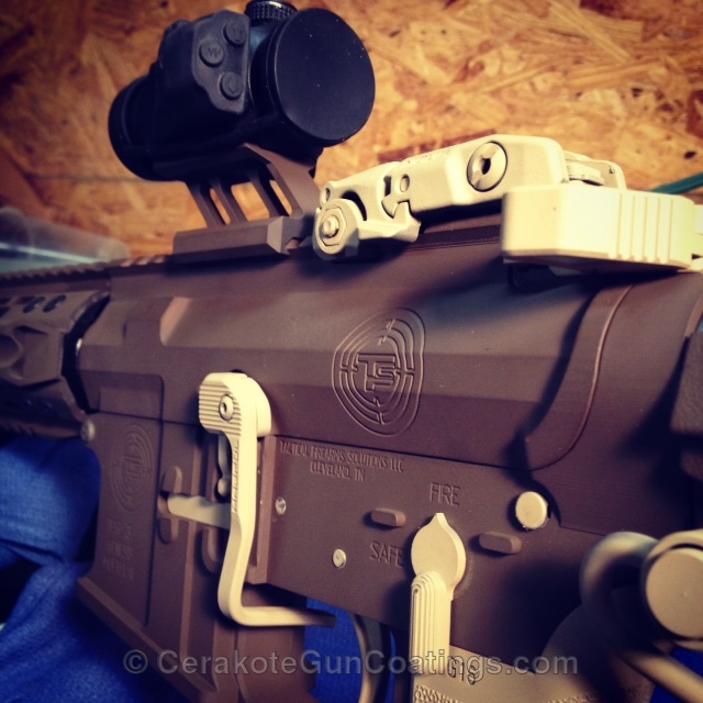 H-226 Patriot Brown with H-199 Desert Sand by Genesis | Cerakote