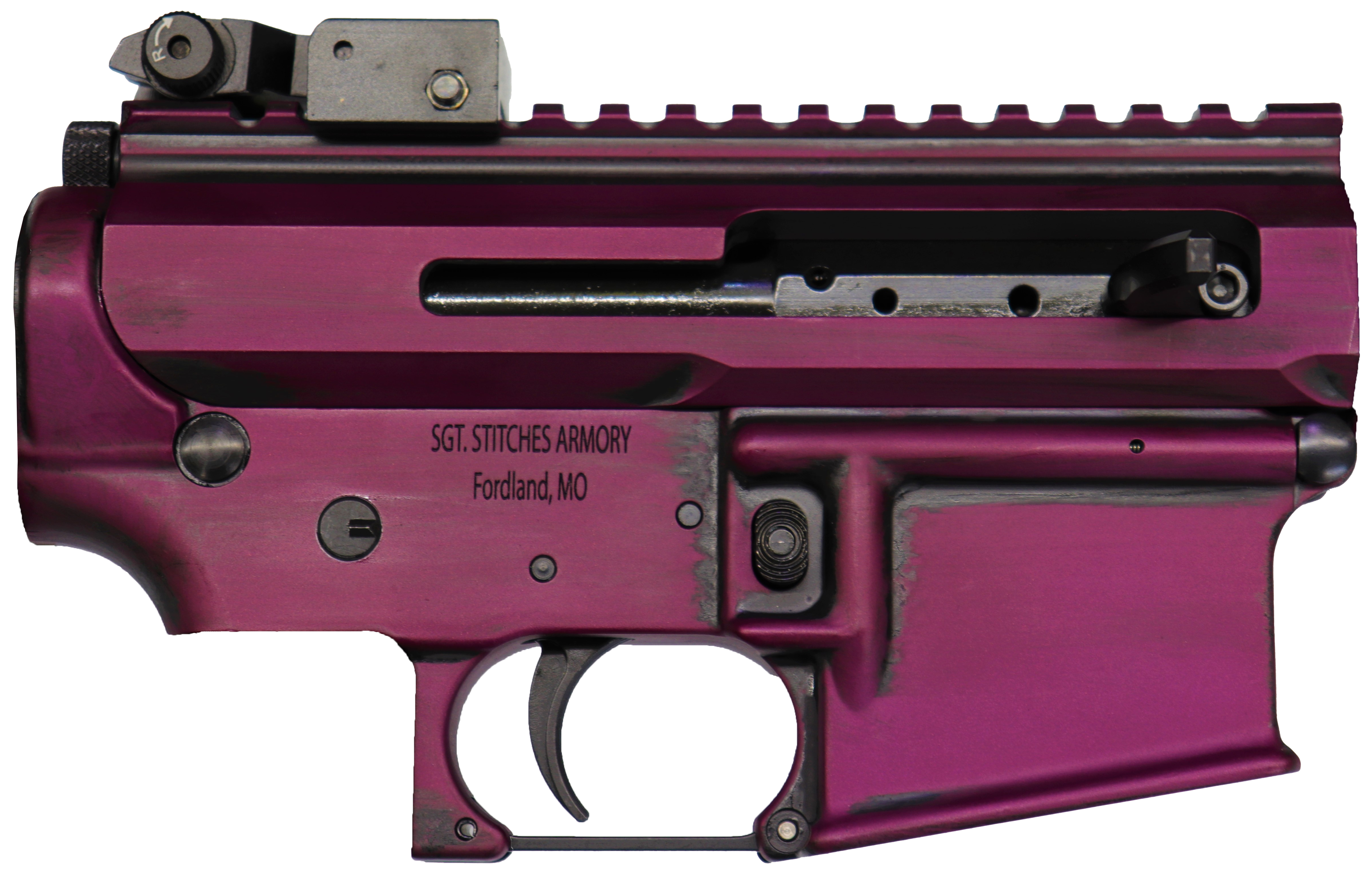 Distressed Ar with H-319 and H-146 | Cerakote