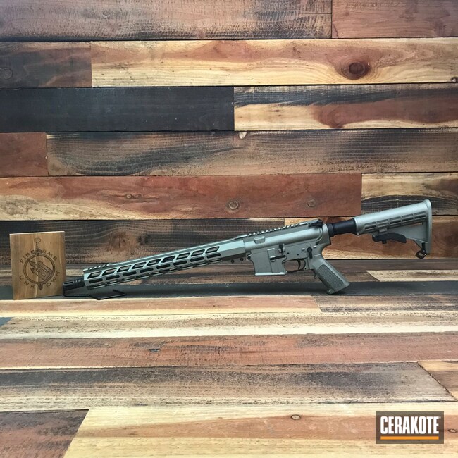 AR Rifle finished with H-360, H-400, H-301 and H-237 | Cerakote
