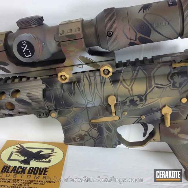 H-122 Gold with H-232 MagPul O.D. Green and H-140 Bright White by Black ...