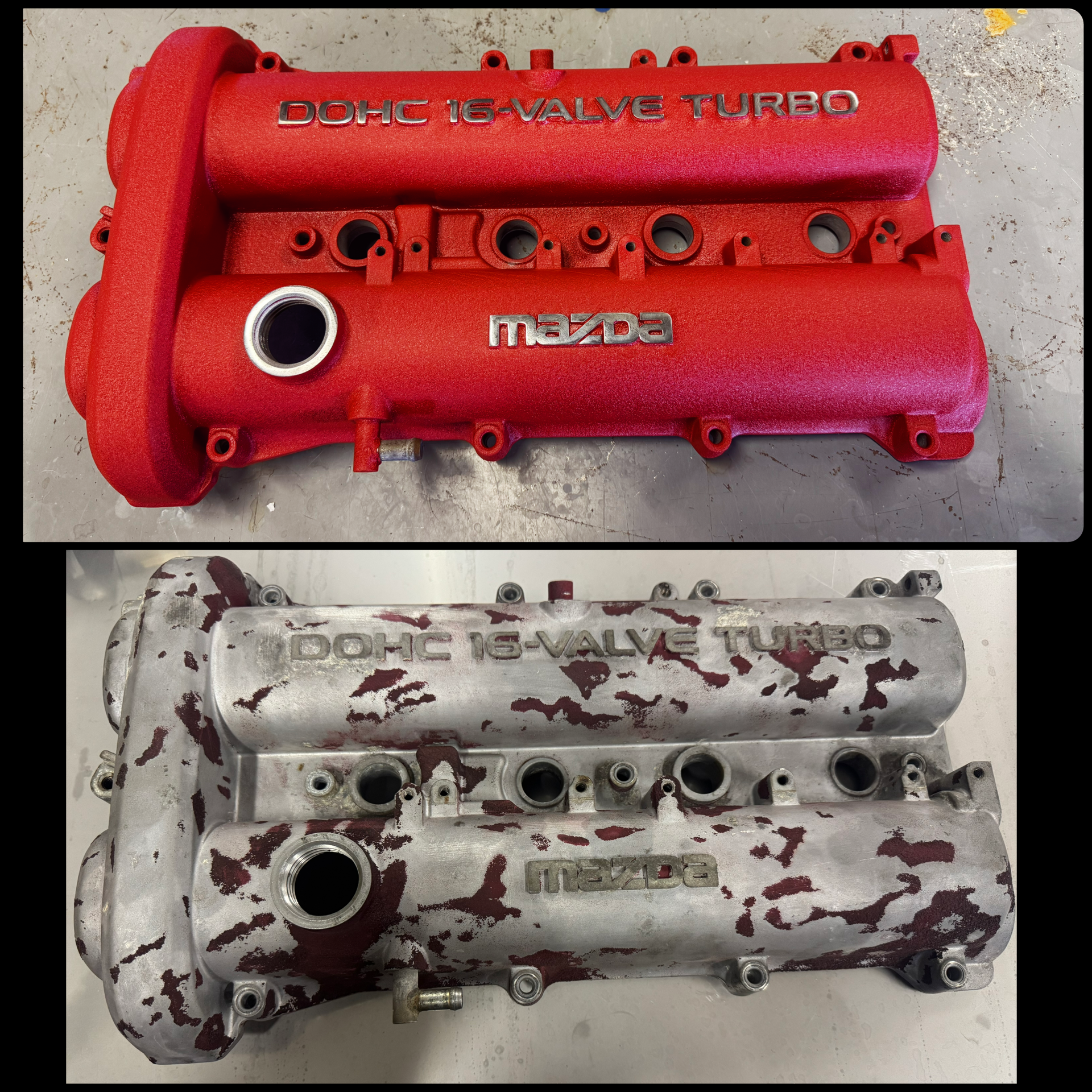 Powder Coat Mazda Valve Cover | Prismatic Powders