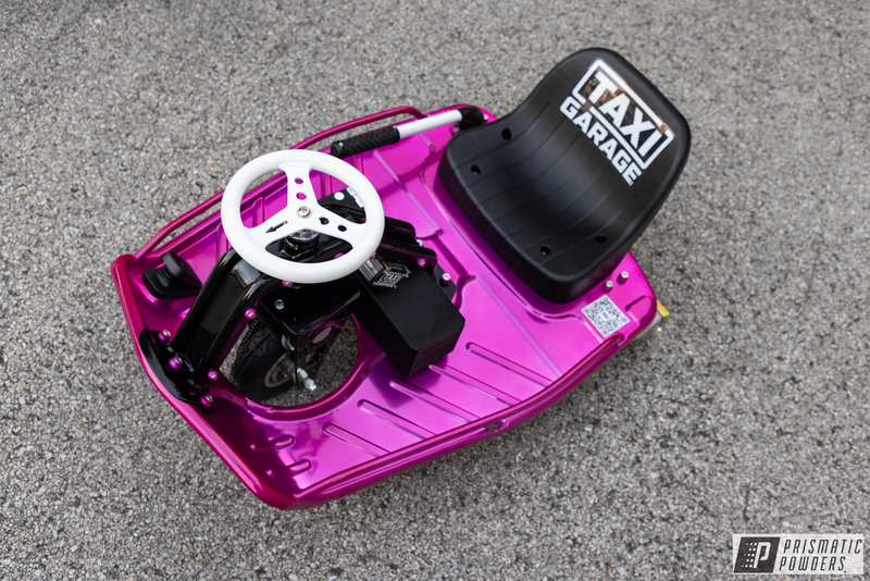 Raspberry Spice/ Cloud White Taxi Garage Crazy Cart | Prismatic Powders