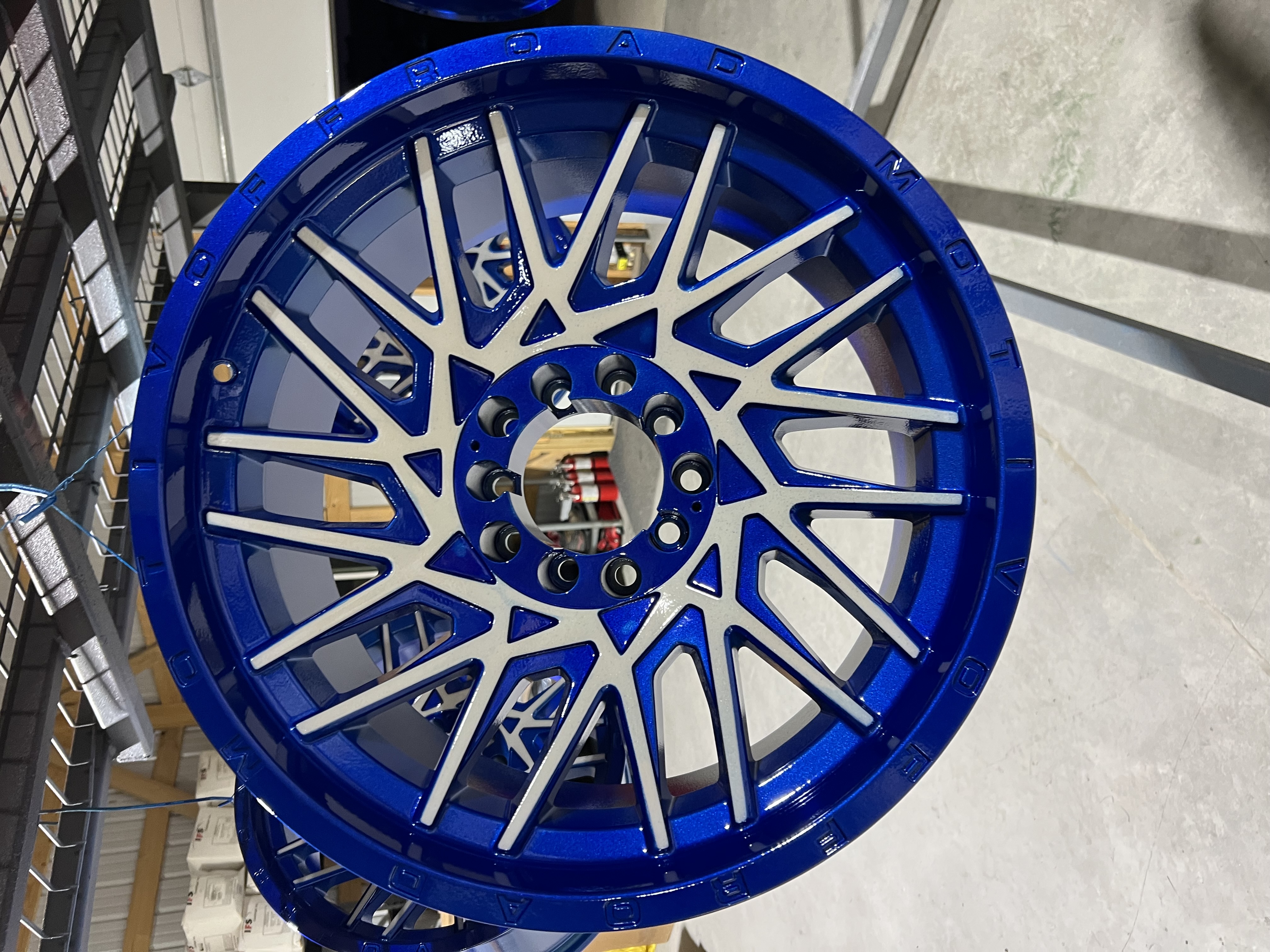 Rims coated with a Clear Vision, Illusion Blueberry and 2000 Oxford ...