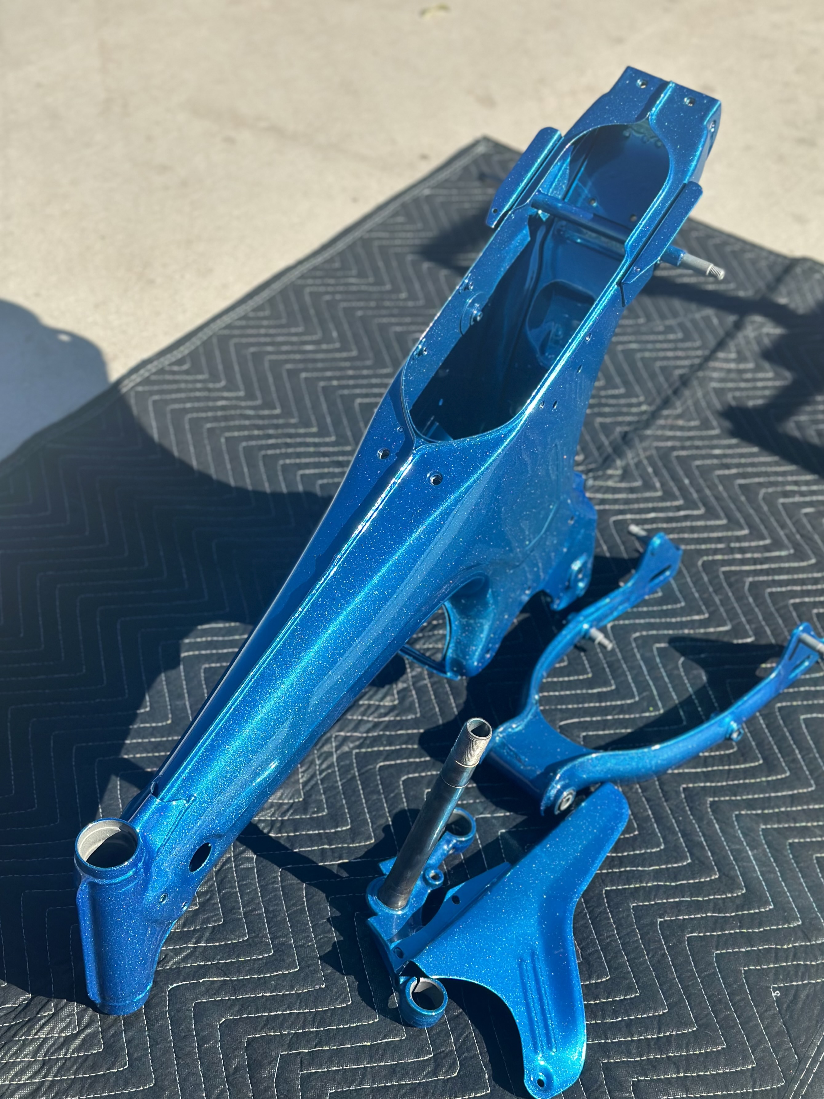 Honda CT70 Blue Restoration Frame | Prismatic Powders