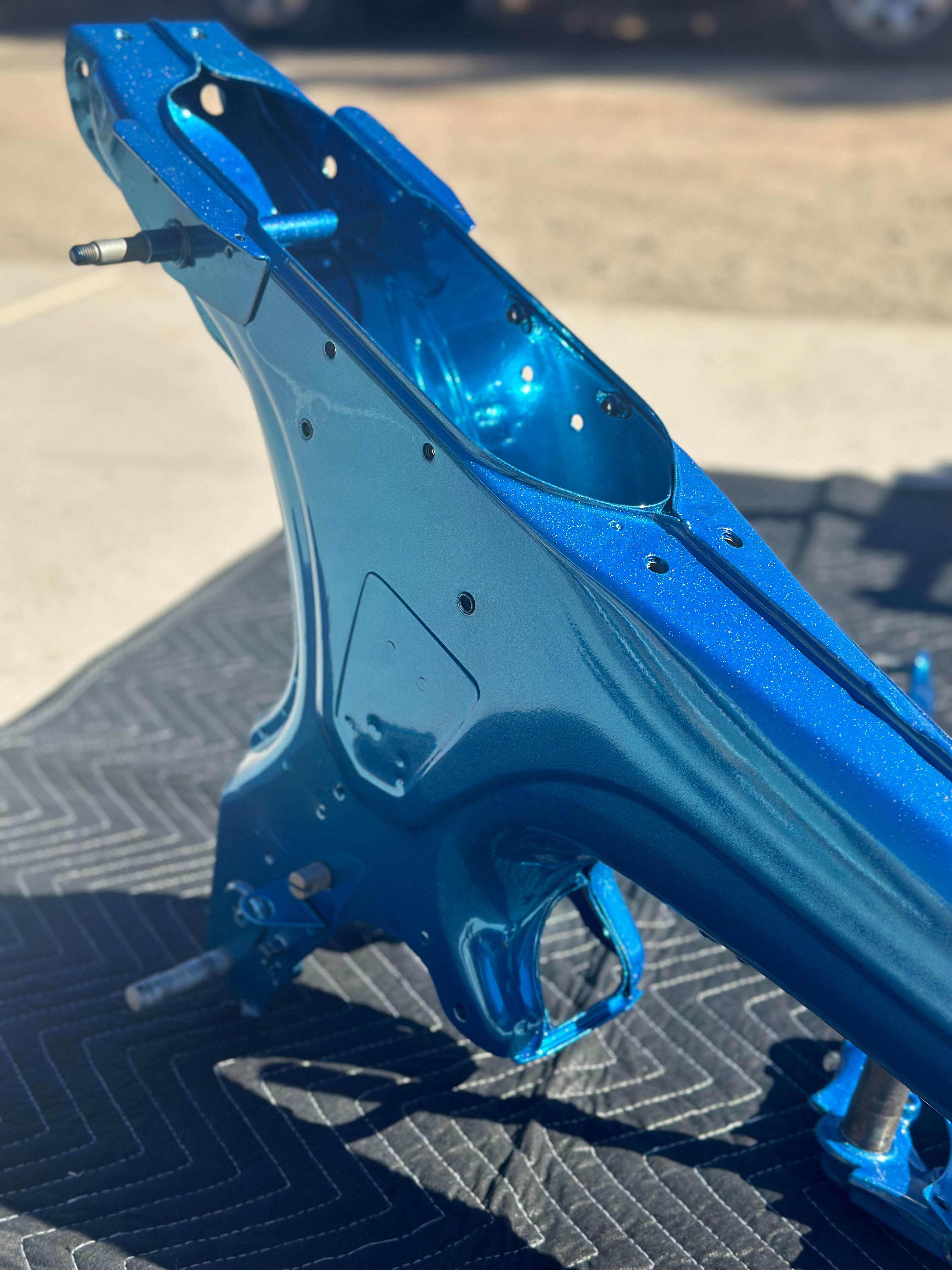 Honda CT70 Blue Restoration Frame | Prismatic Powders