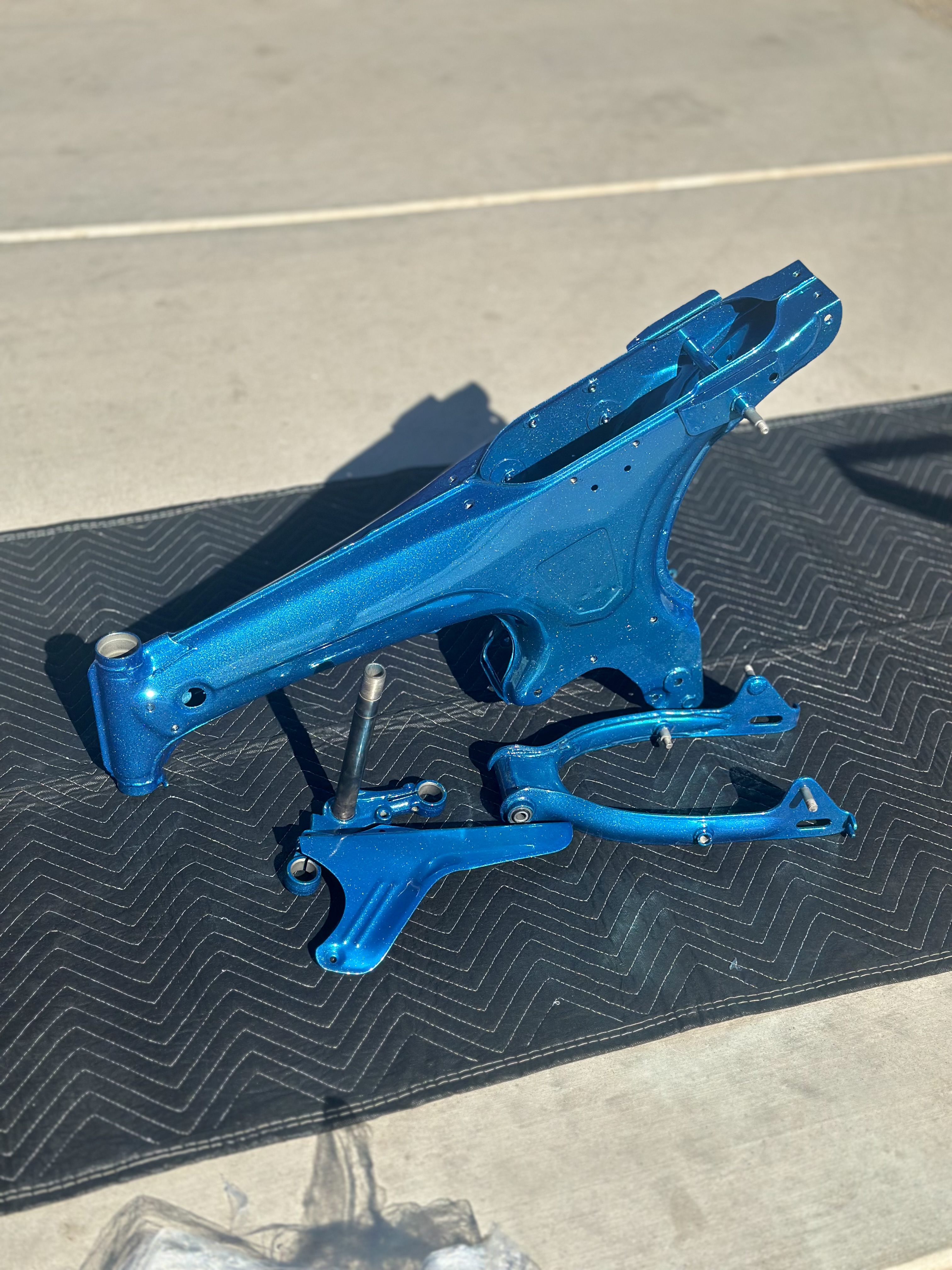 Honda CT70 Blue Restoration Frame | Prismatic Powders