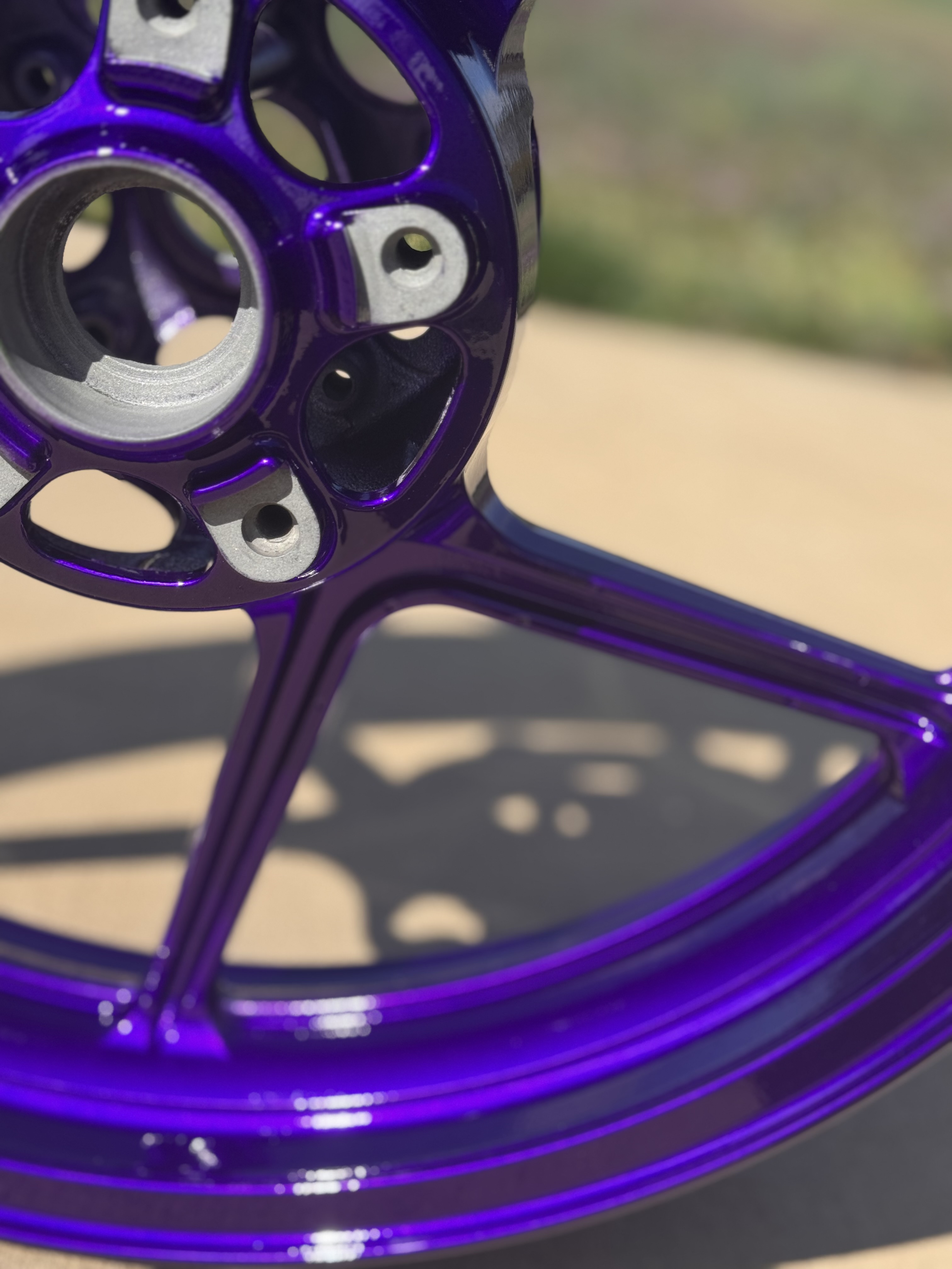 Motorcycle Wheels done in Psb-4629 | Prismatic Powders