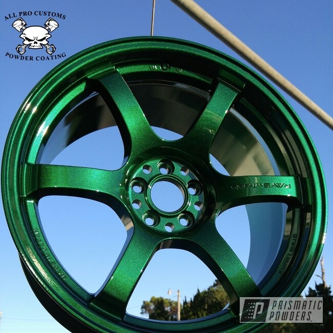 Illusion Green Powder Coating Color Pms 4516 Prismatic Powders