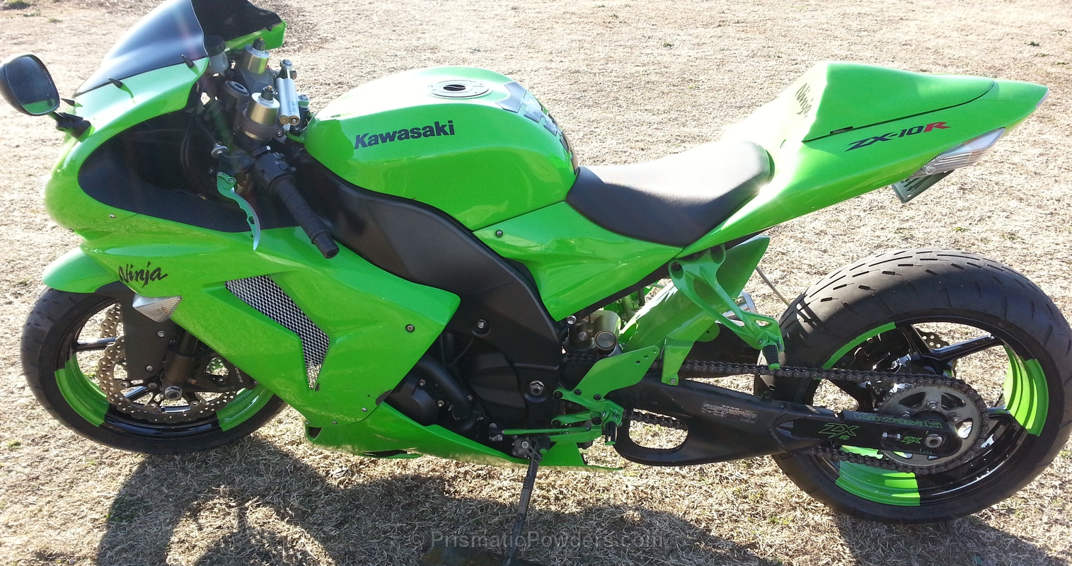 Ral-6018 And Gloss Black | Gallery Project | Prismatic Powders